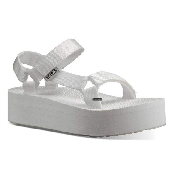 Teva | Shoes | Teva Universal Original White Platform Sandals | Poshmark